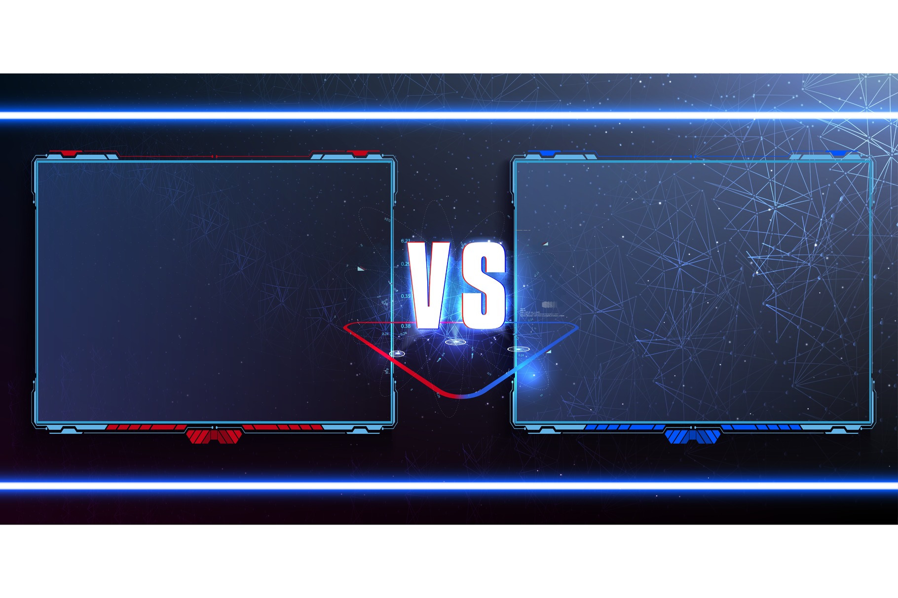 VS,Versus futuristic design. Battle, a Technology Illustration by ZinetroN