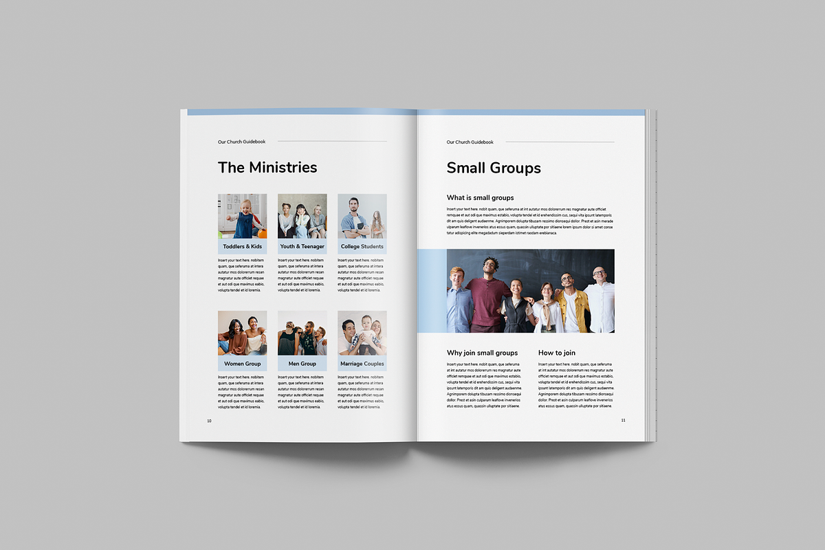 Church Booklet | MS Word & Indesign, a Brochure Template by Leaflove