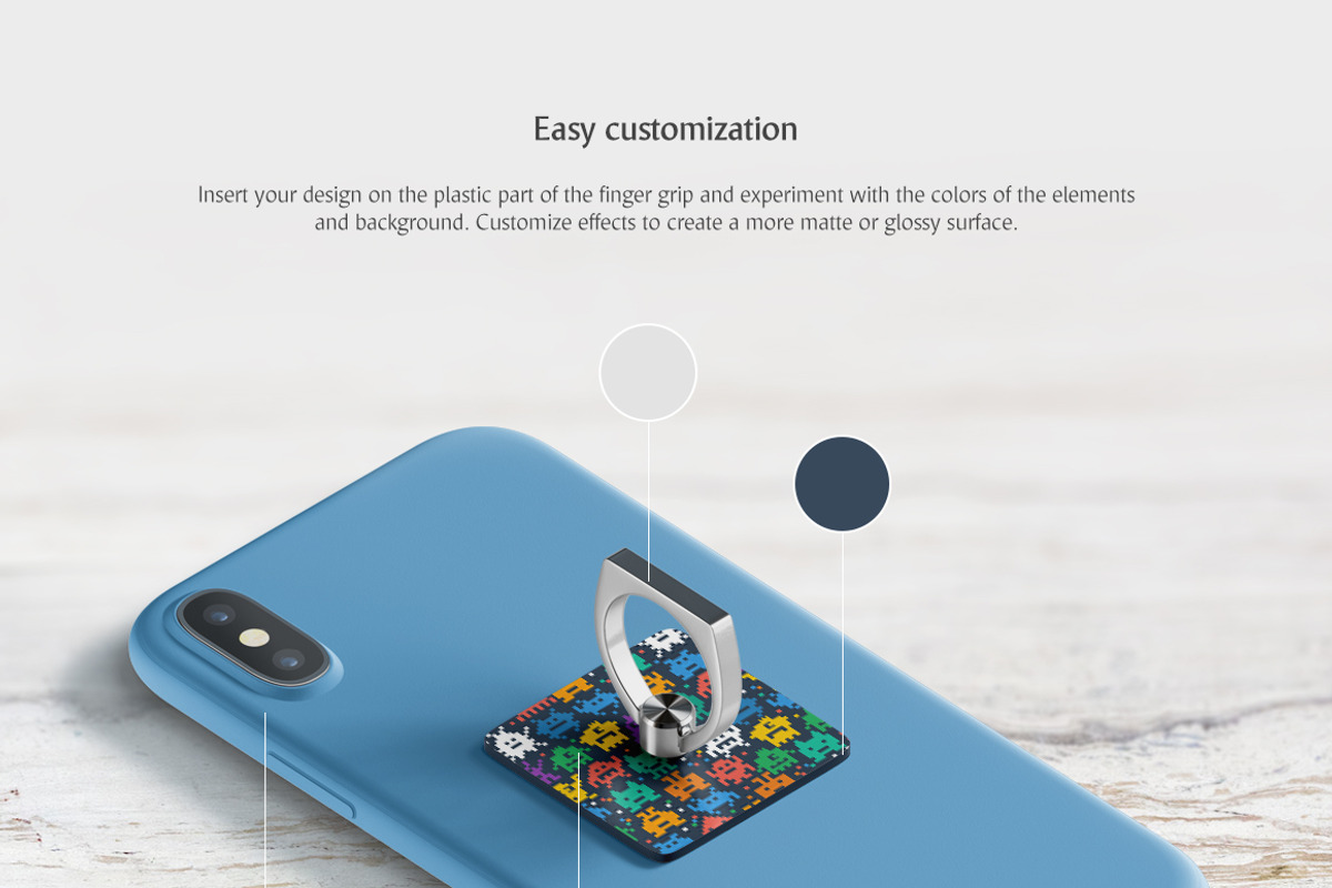 Finger Grip Mockup, a Merchandise Mockup by rebrandy