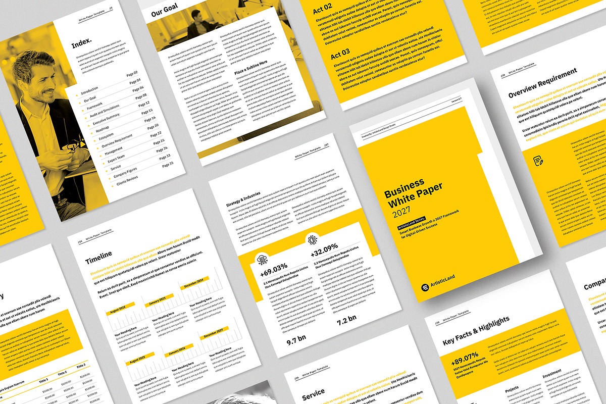 White Paper | Canva, a Brochure Template by ArtisticLand