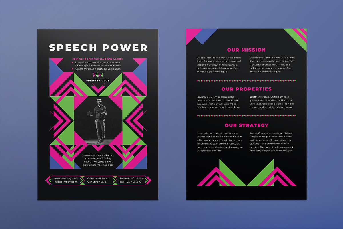 Speaker Flyer, a Flyer Template by TemplatesNow!