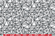 Gray Triangles, Black Grid, Seamless, a Pattern Graphic by DesignStudioRM