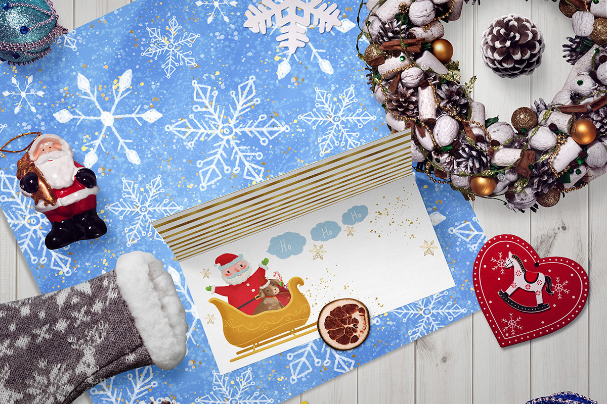 Christmas pack, Santa clip art, a Decorative Illustration by WonderWonder