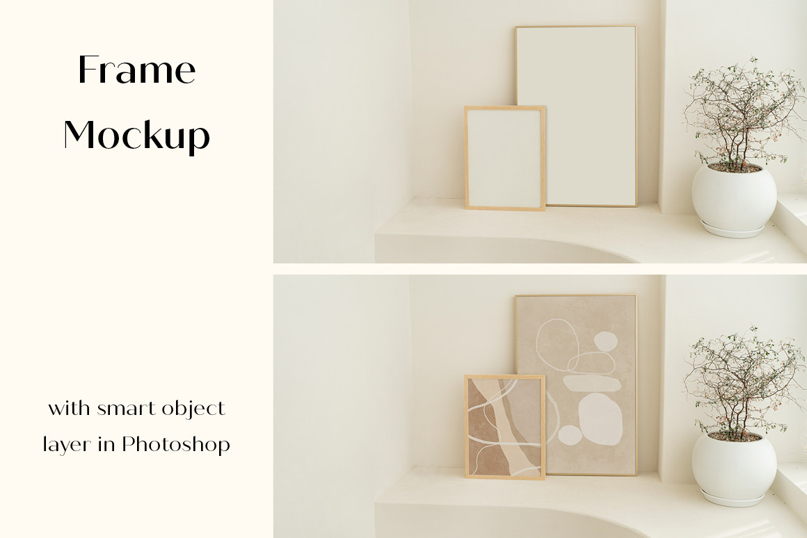 Clean Frame Mockup Gallery Interior, a Print Template by LOPEstudio