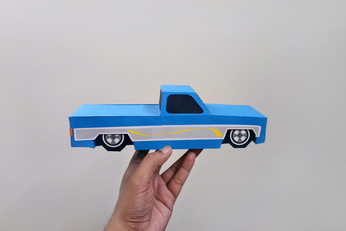 DIY Pickup Truck - 3d papercraft, a Templates & Theme by PAPER amaze