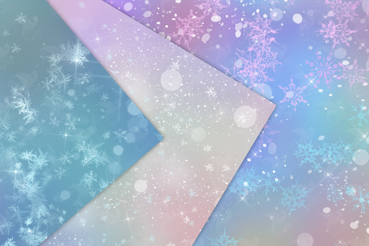 Frozen Winter Digital Paper, a Texture Graphic by Digital Curio ...