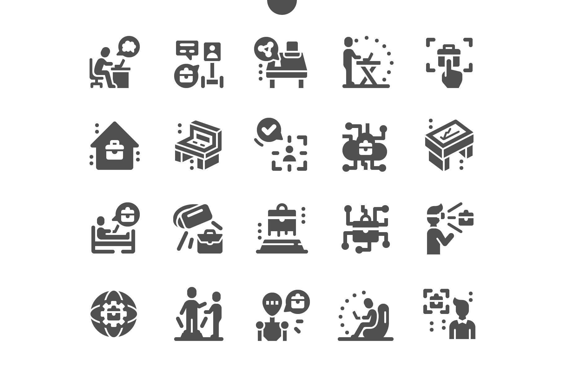 Workspace of the future Icons, a Solid Icon by Palau