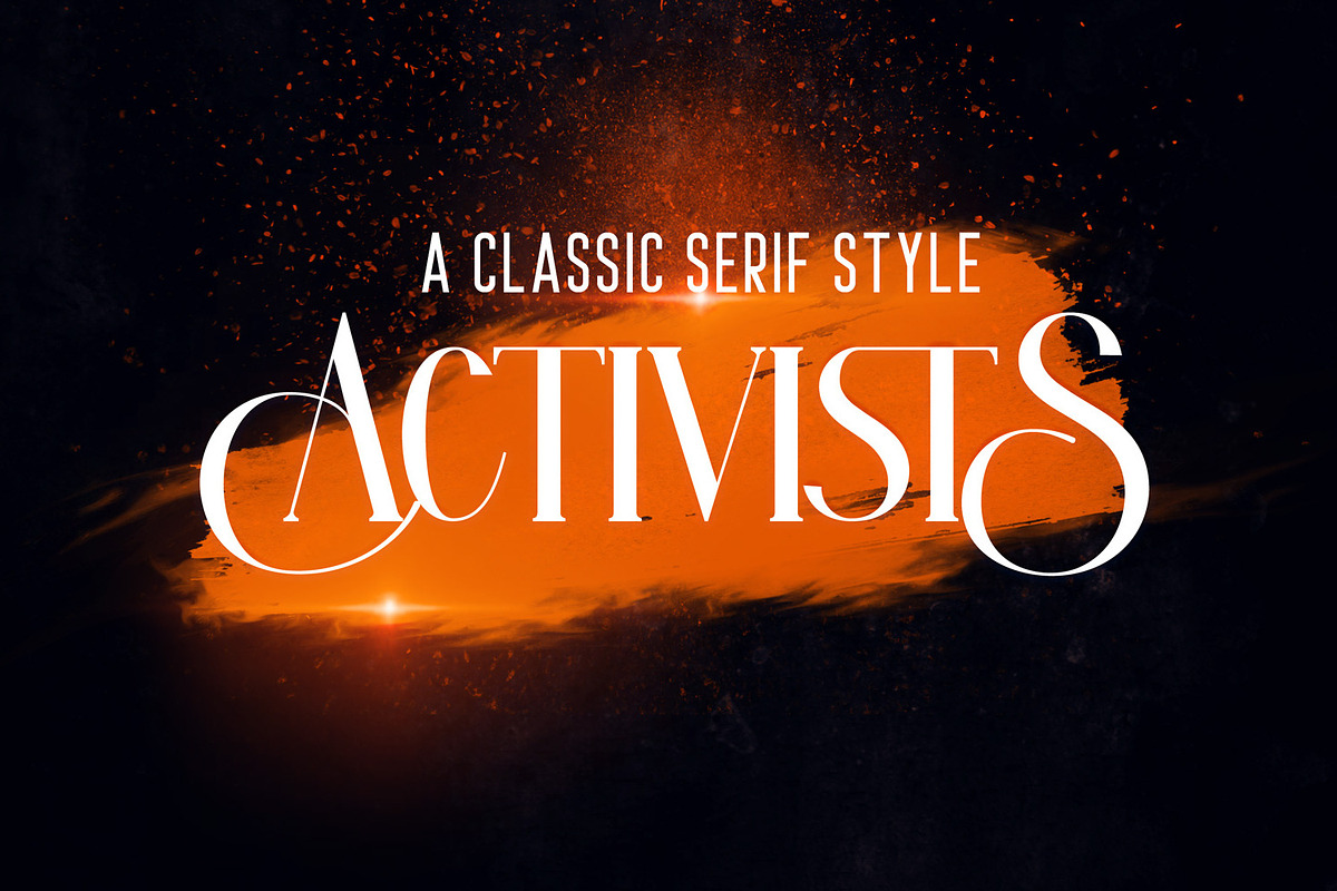 Activists Font, a Serif Font by 177Studio