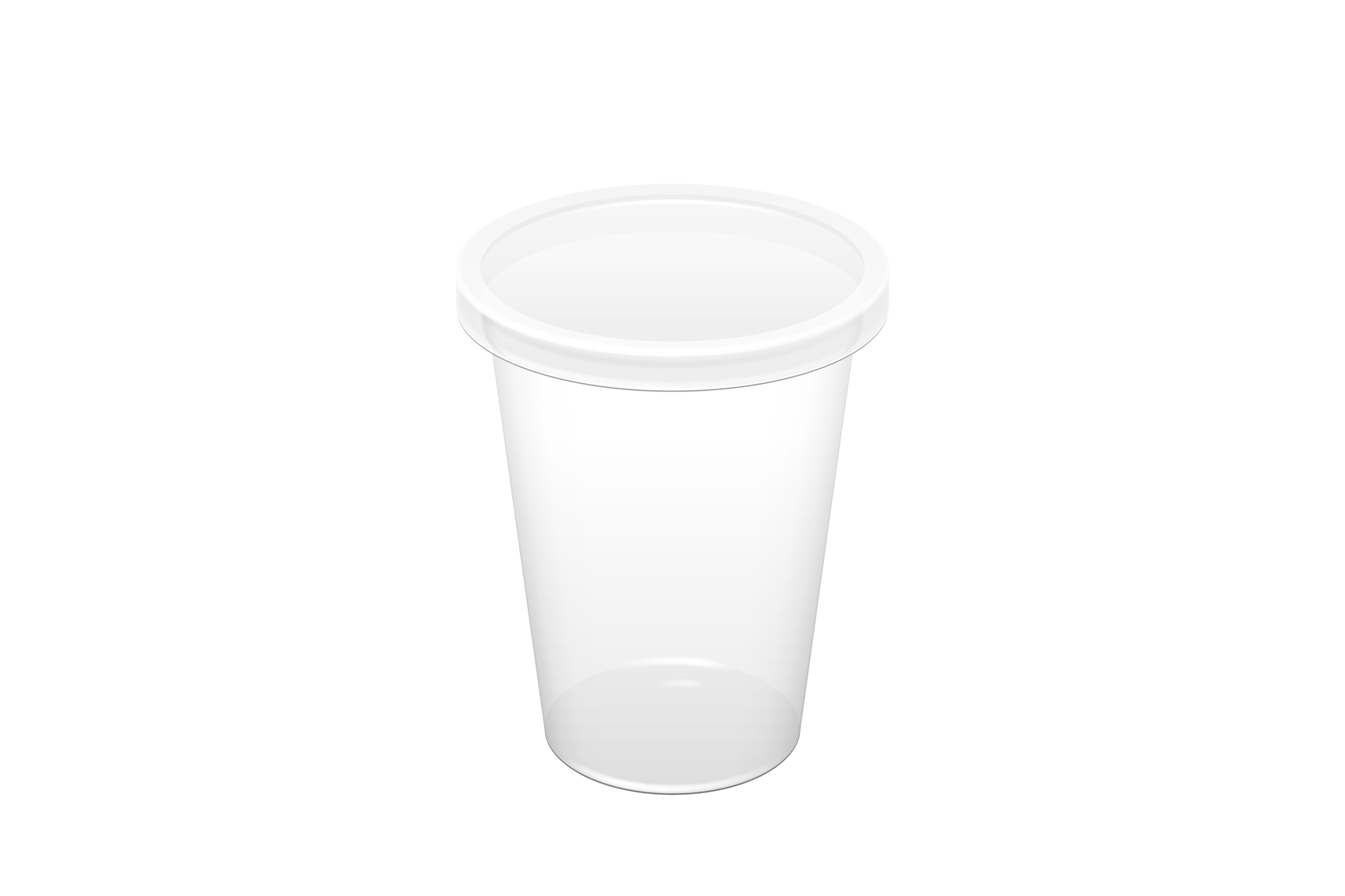 Realistic Transparent Disposable Cup, a Cups & Container Mockup by ...