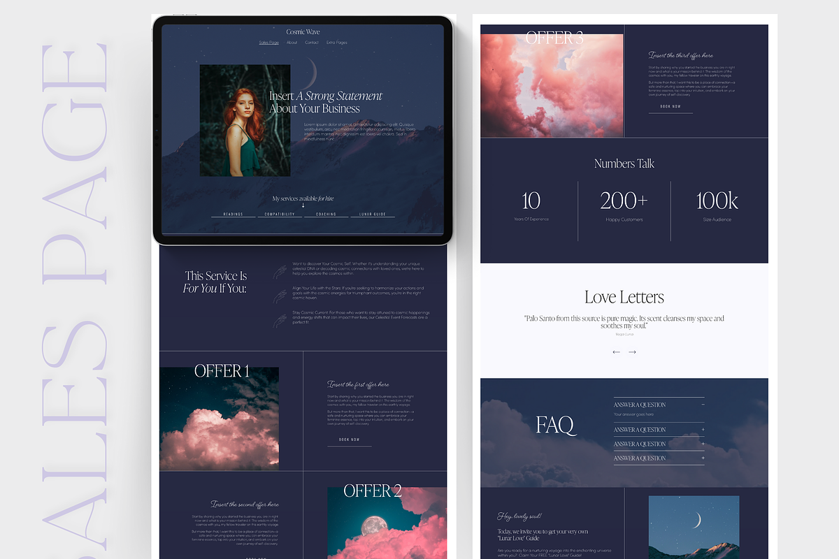 Astrology Website Spiritual Template, a Squarespace Template by Story ...