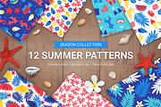 12 Summer Seamless Patterns | Graphic Patterns ~ Creative Market