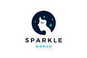 Woman Stars Sparkle Logo, a Branding & Logo Template by vastard