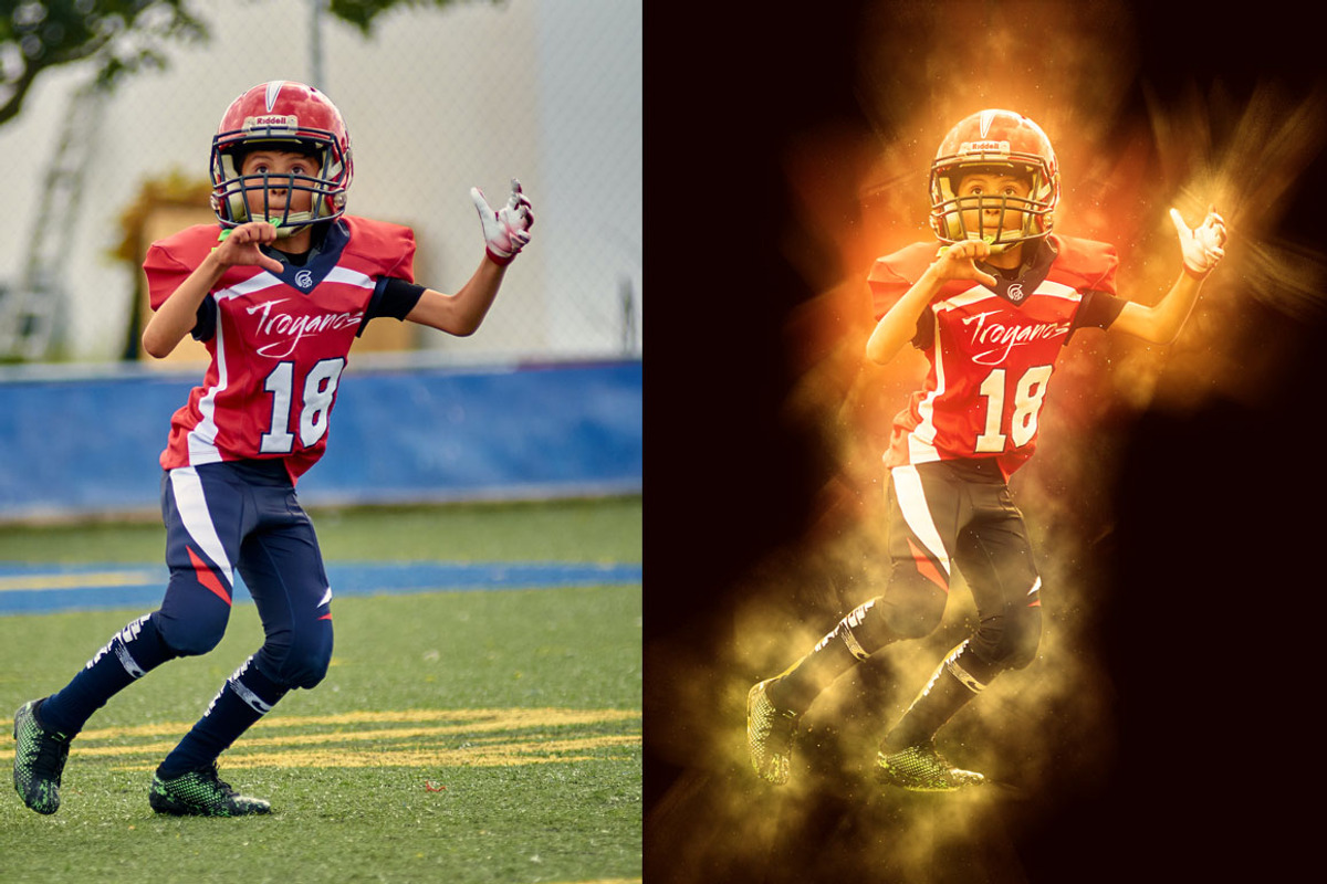 Backdrop Glow Effect Photoshop Action