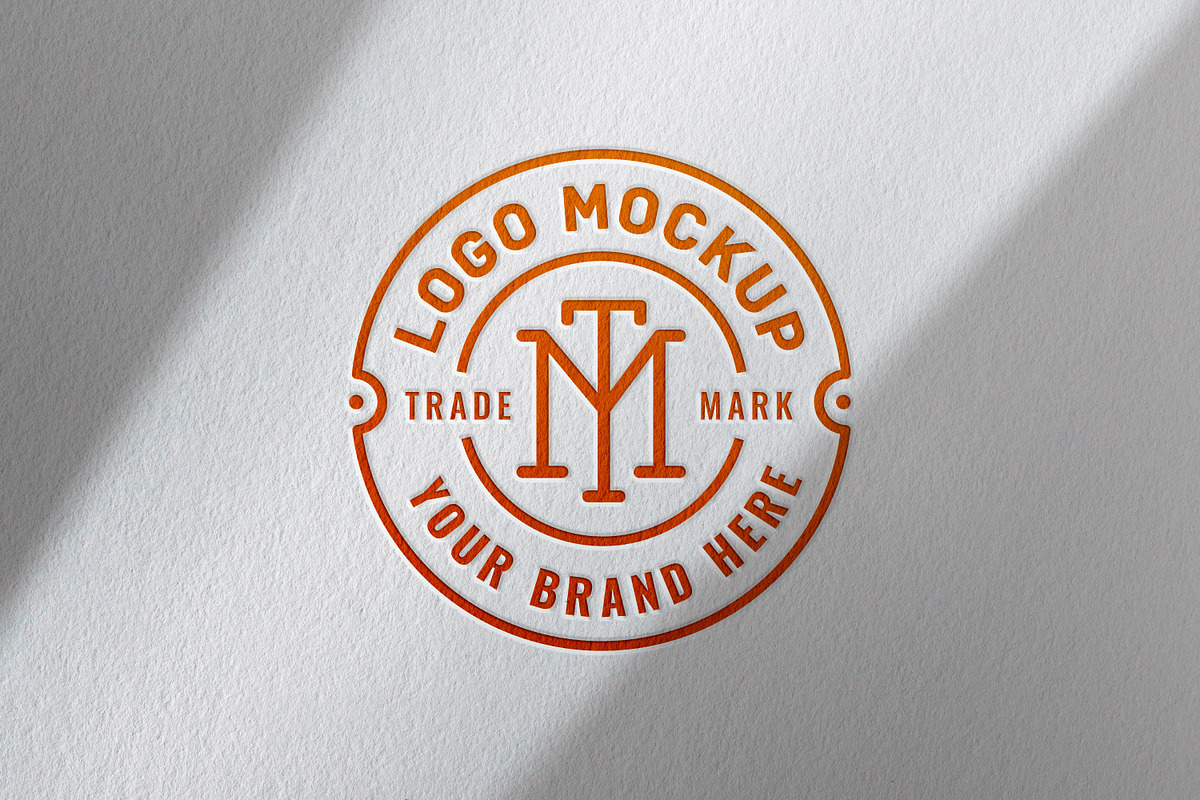 Pressed Paper Logo Mockup, a Product Mockup by Design Squad