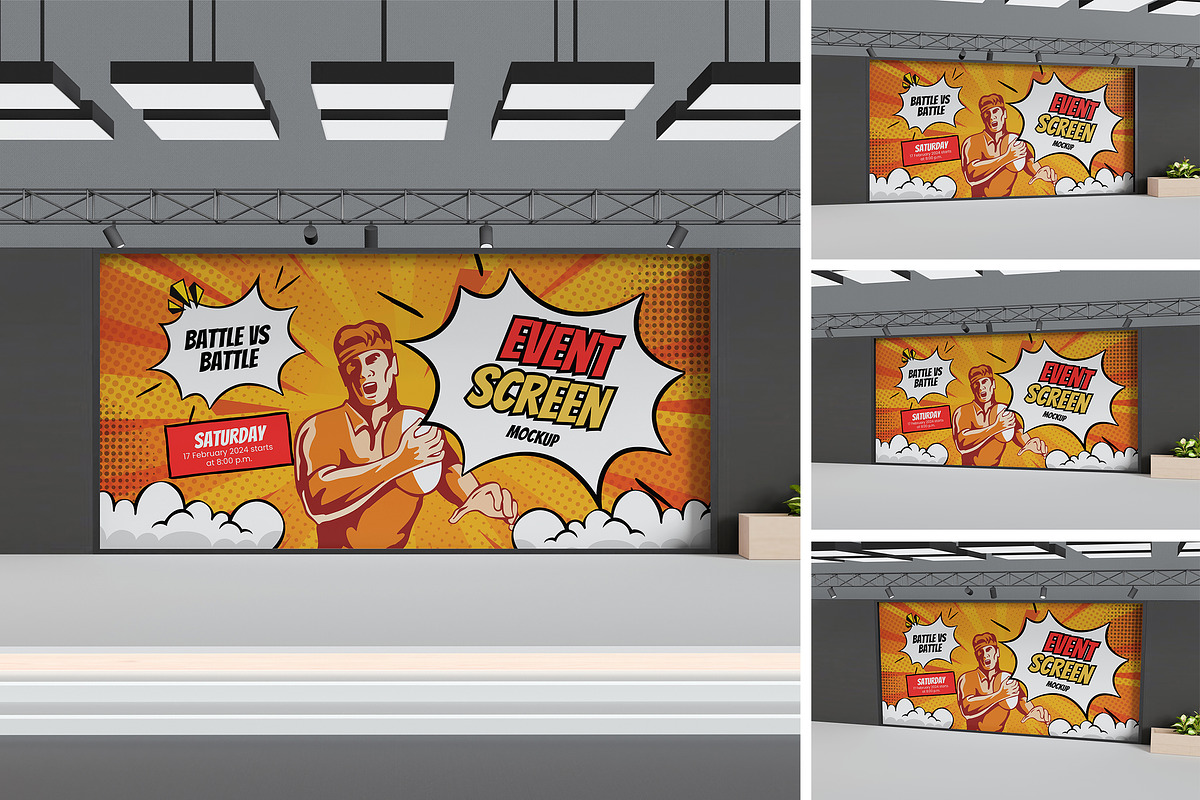 Event Led Screen Mockup, a Device Mockup by HanaSaka_Studio | Creative ...