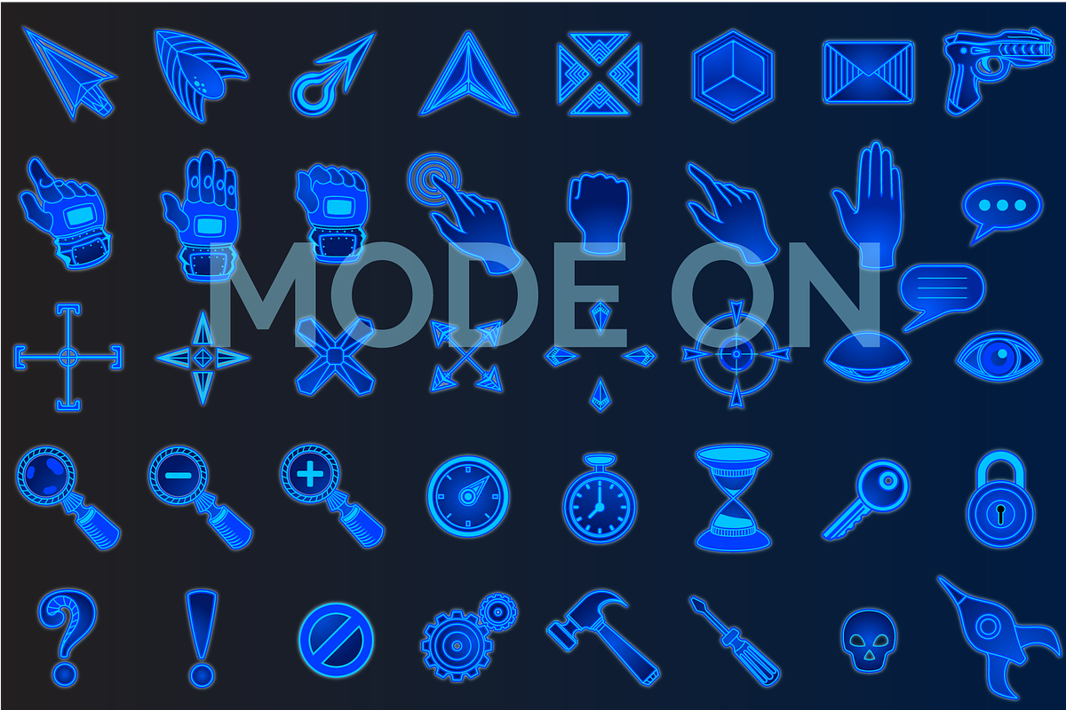 Game sci-fi cursors, a Wearable Device Mockup by SHMEL_Studio