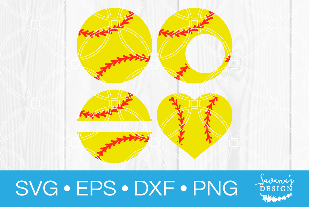 Softball SVG Bundle Cut File, an Illustration by SavanasDesign