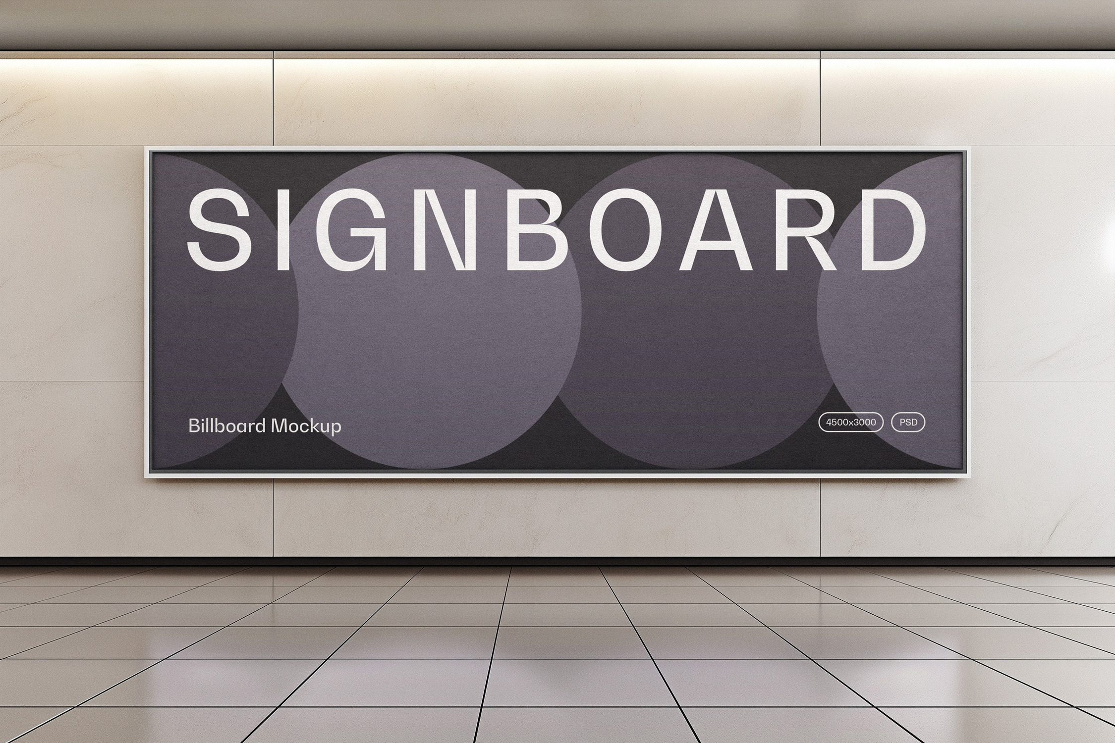 White Signboard Mockup, an Advertising Mockup by Design Squad