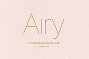 Airy - Ultralight Minimalist Font
