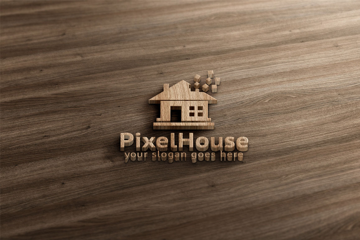 Pixel House Logo, a Branding & Logo Template by Dotnpix