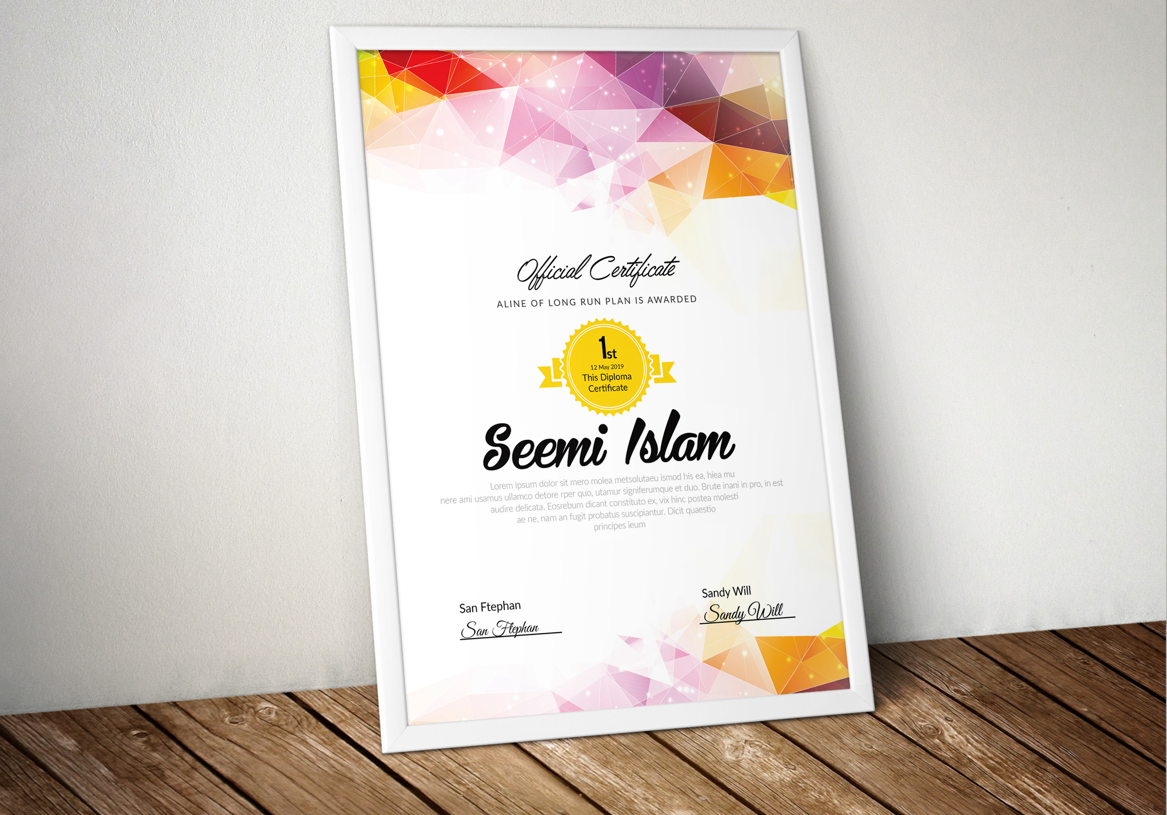 Certificate & Diploma Templates, a Stationery Template by Psd Templates