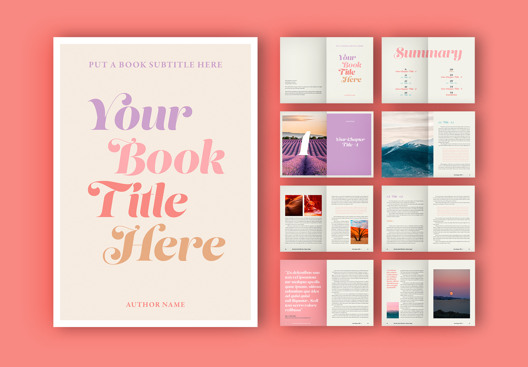Colorful Narrative Book Layout, a Brochure Template by tomsarraipodesign