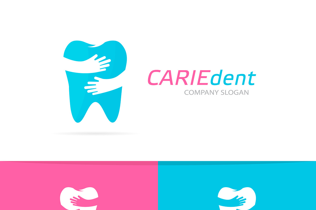 Tooth and hands logo combination, a Branding & Logo Template by GraphiShop
