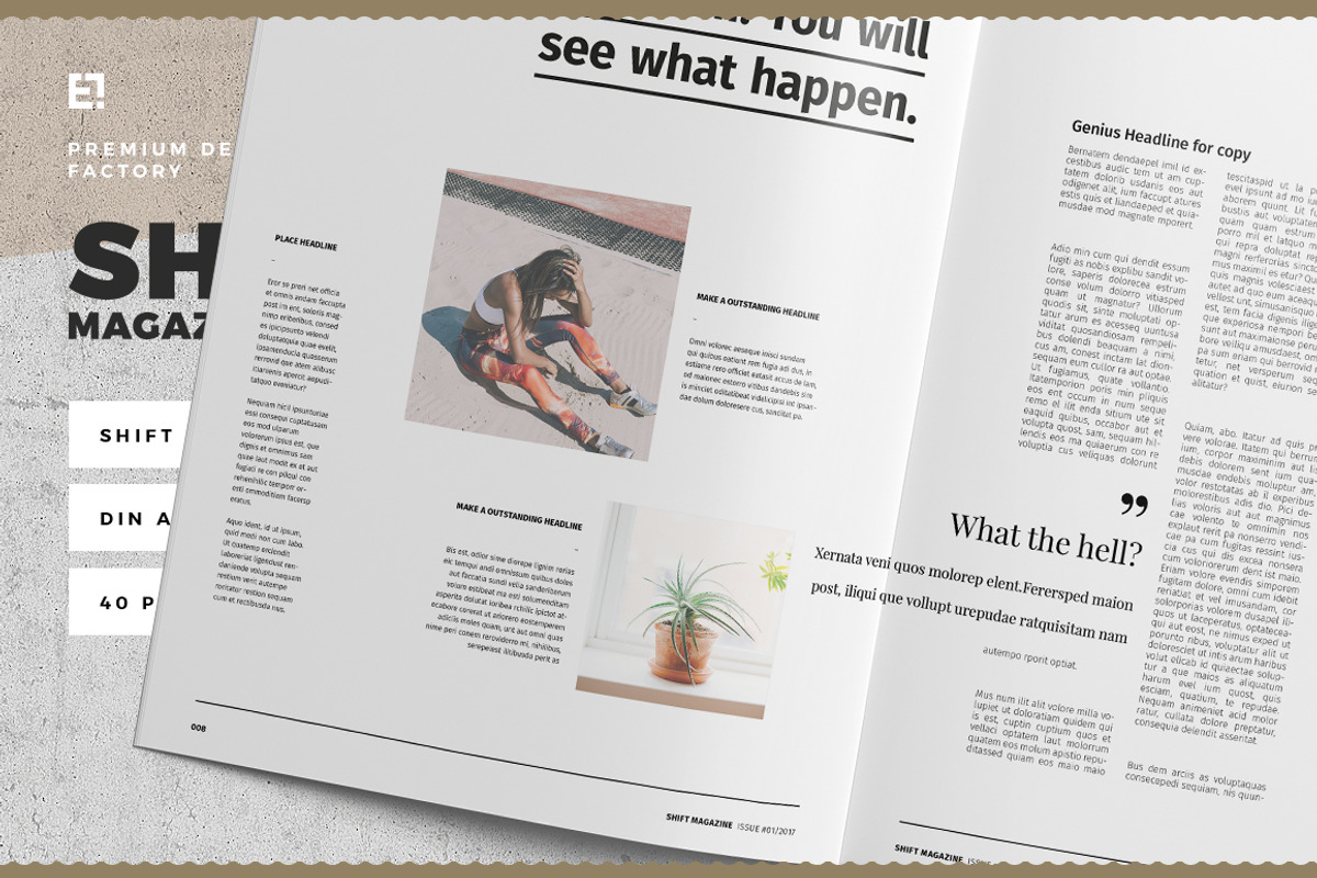 Shift Magazine, a Magazine Template by Egotype