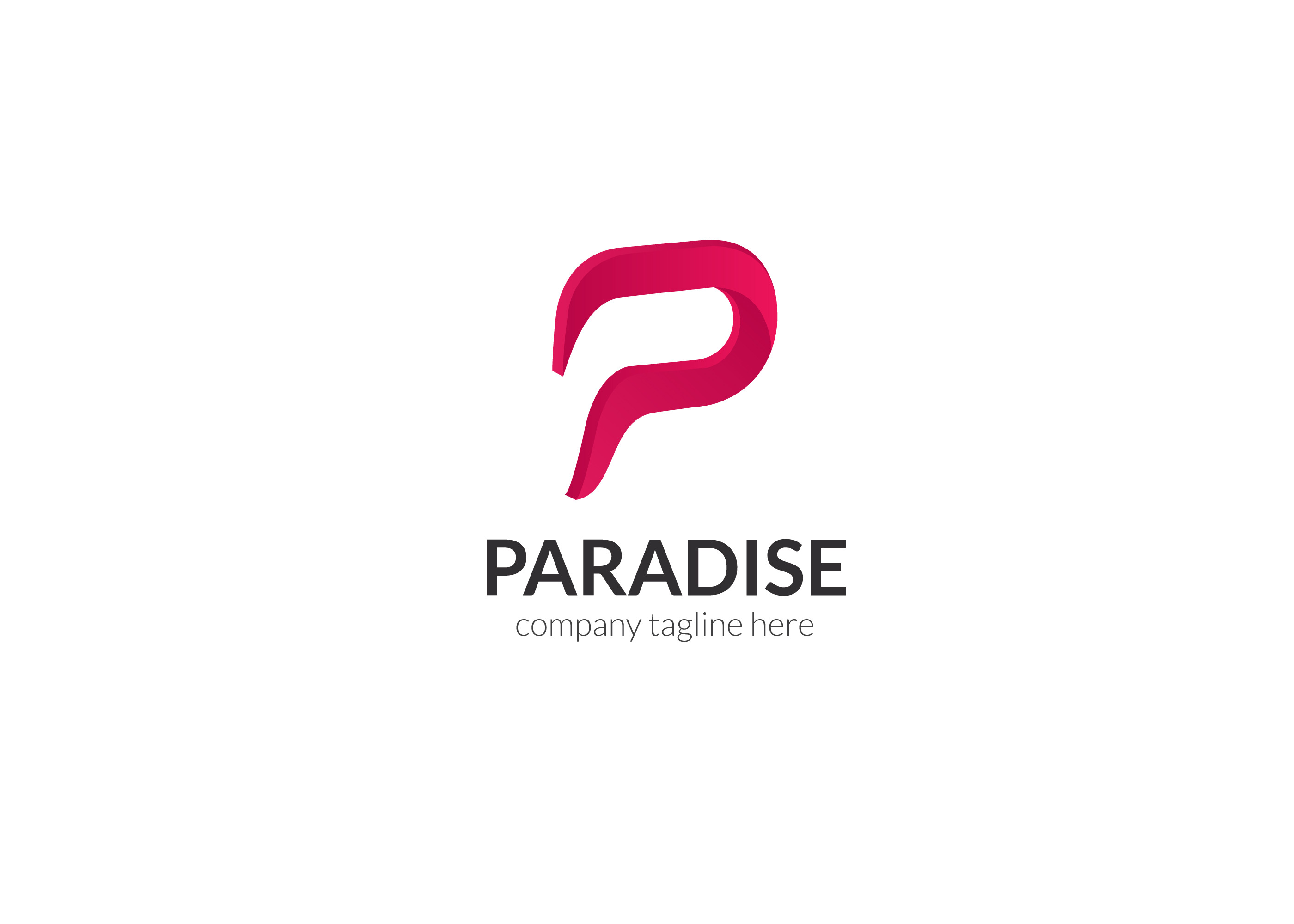Paradise Letter P Logo, a Branding & Logo Template by XpertgraphicD