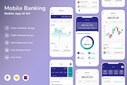 Mobile Banking Mobile App UI Kit, an UI Kit Template by Betush