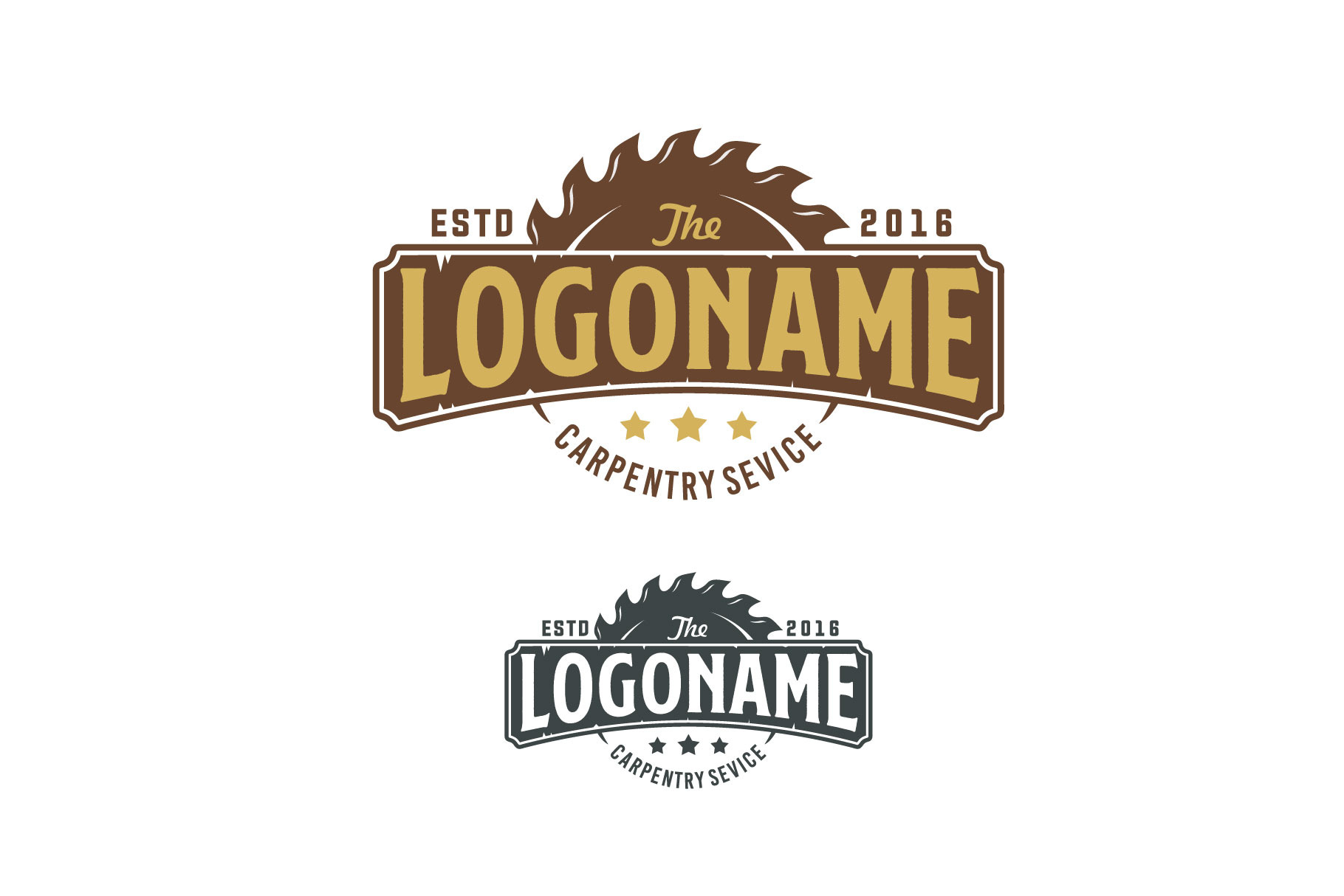 Vintage Carpentry Logo Design With S, a Branding & Logo Template by ...