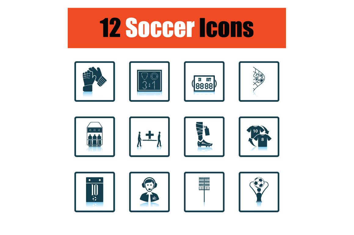 Set of soccer icons, an Icon by Pavel Vectors