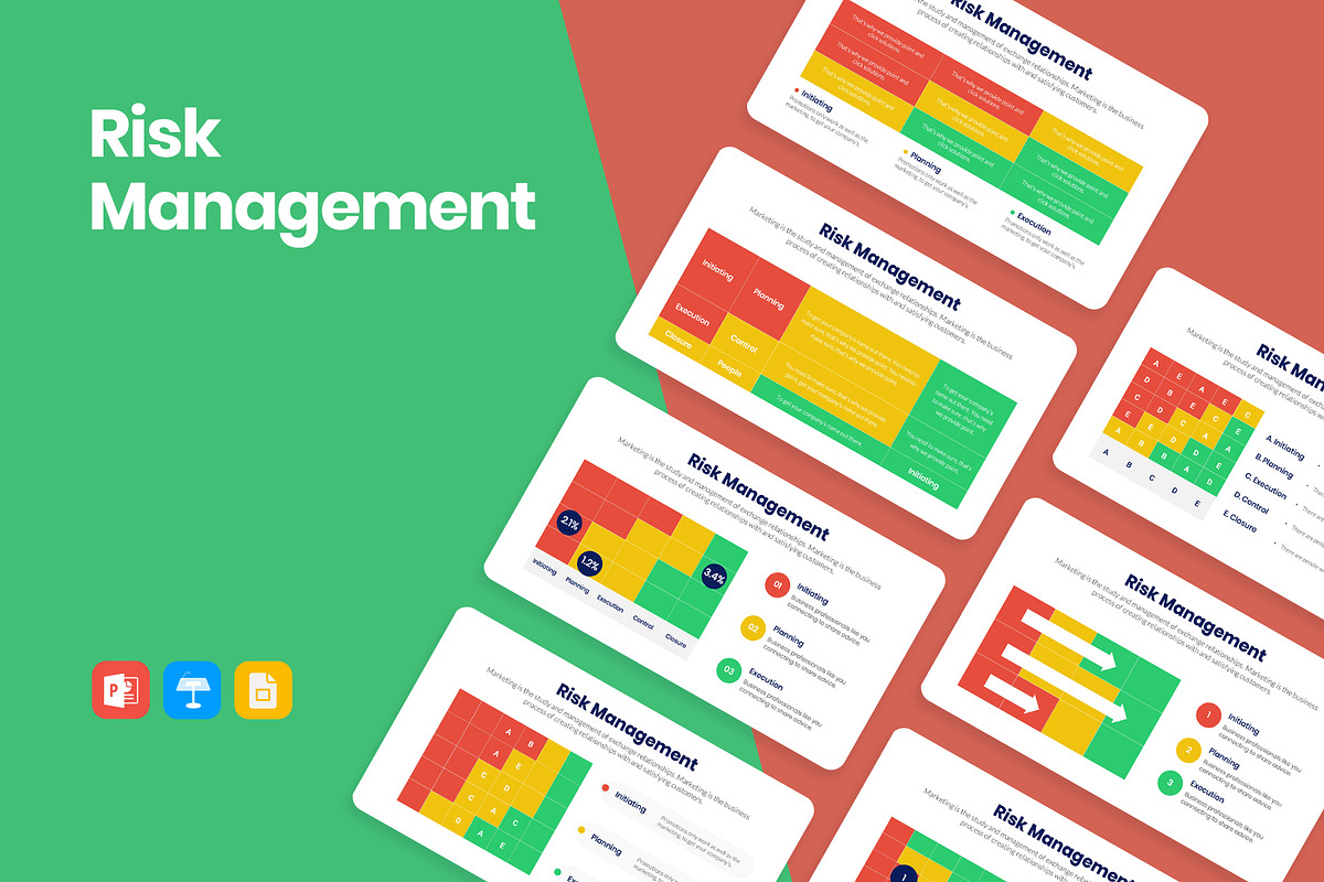 Risk Management Infographics, a Presentation Template by slidequest