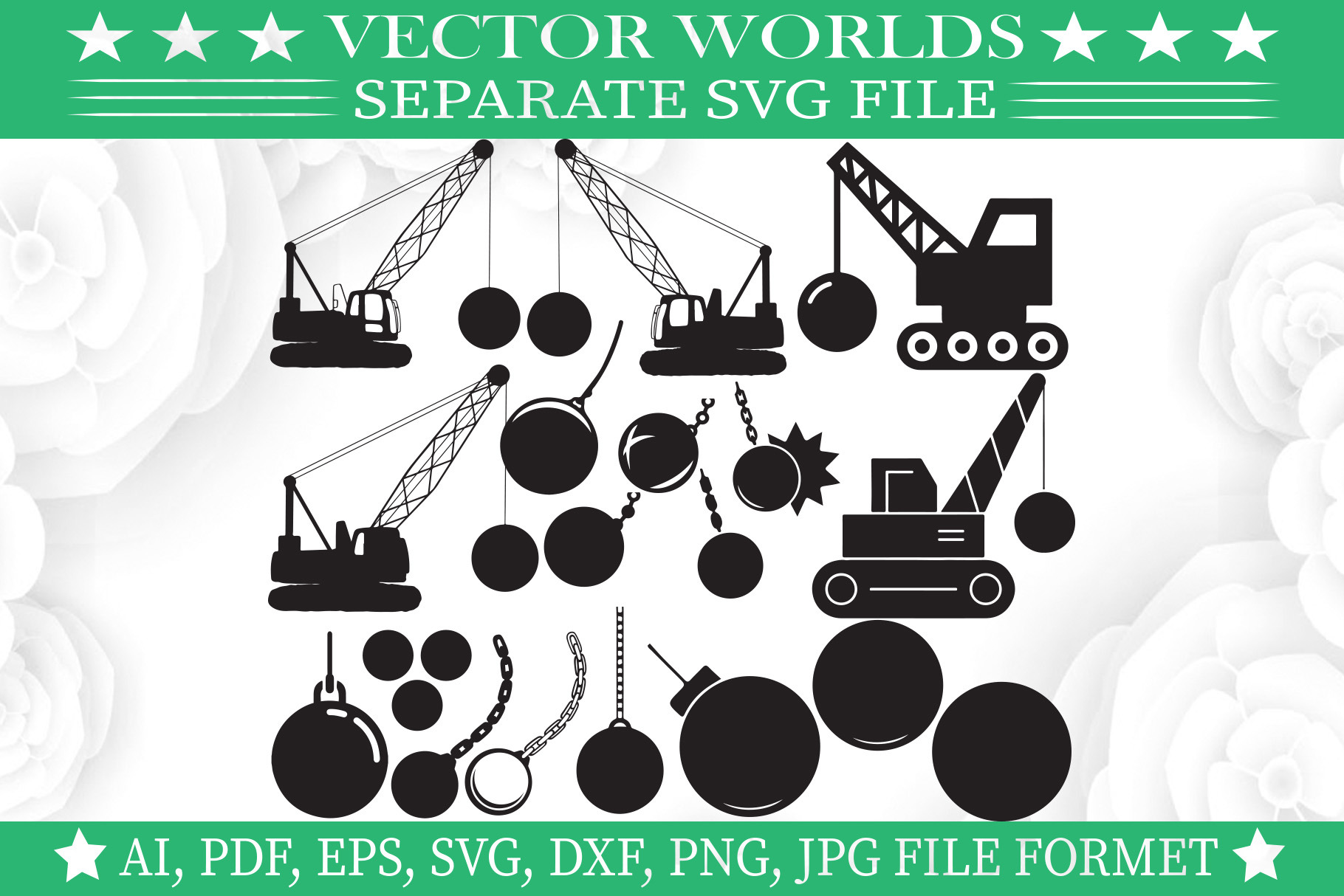 Wrecking Ball Svg, Wrecking Svg, an Object Graphic by VectorWorlds
