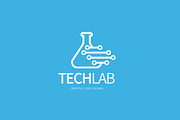 tech lab logo, a Branding & Logo Template by Logocreative | Creative Market
