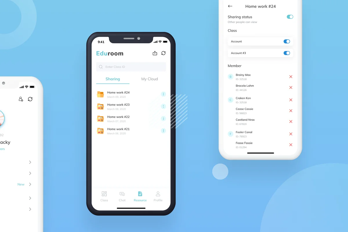 EduRoom-Online Class Room App Design, an App Template by Capi Product
