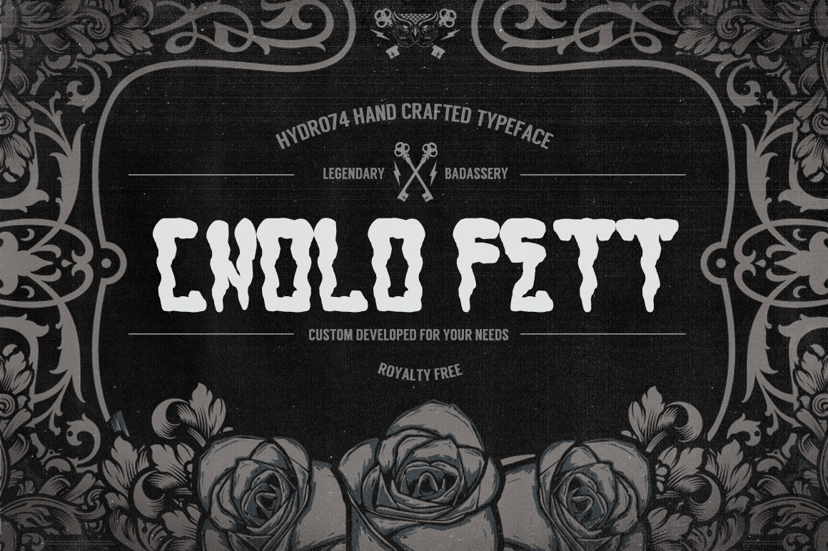 Cholo Fett, a Font by Hydro74