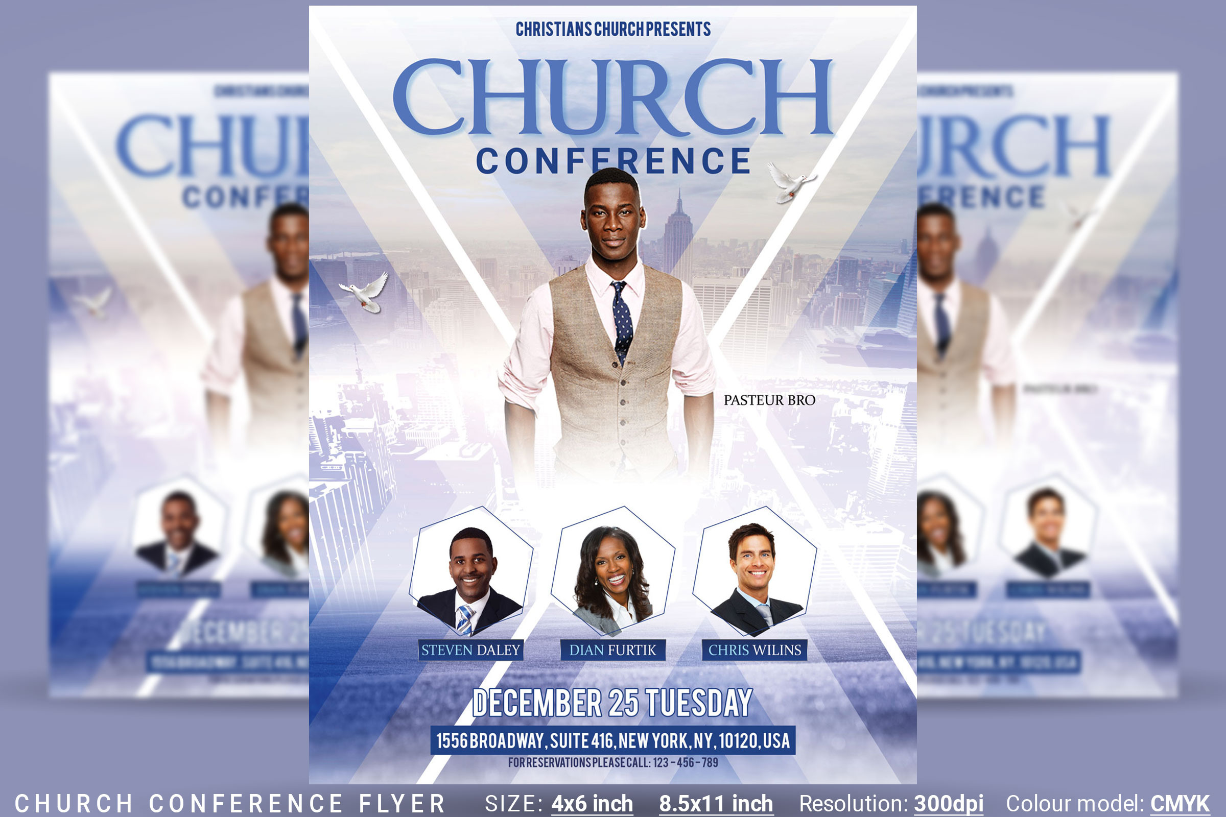 Church Conference Flyer Poster, a Flyer Template by Artolus