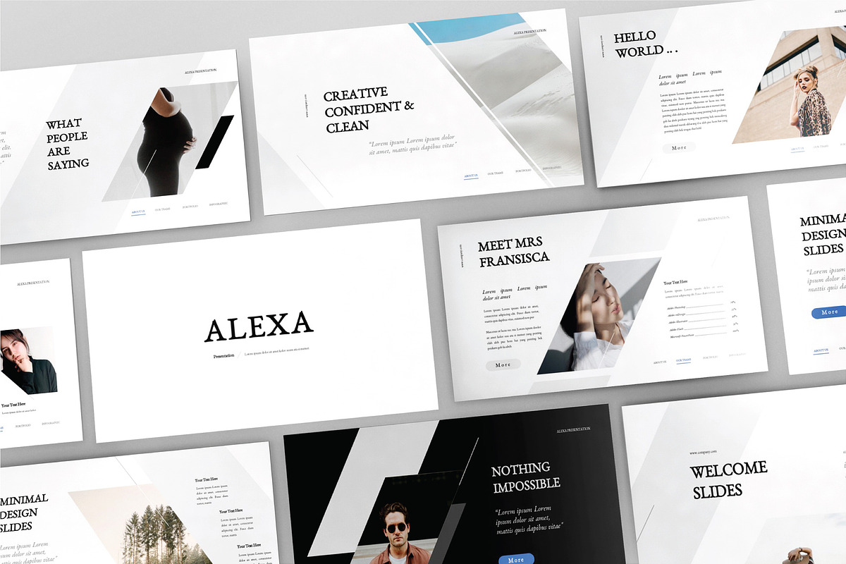 ALEXA - Powerpoint Template, a Presentation Template by Shafura