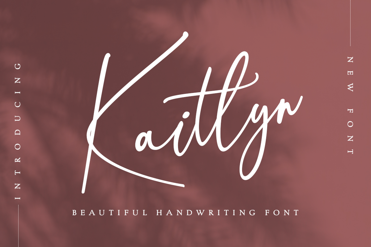Kaitlyn - Handwritten Font, a Script Font by Mayofont | Creative Market