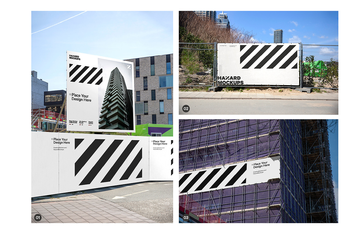 7x Construction Mockup Bundle Vol.2, an Advertising Mockup by HAZARD ...