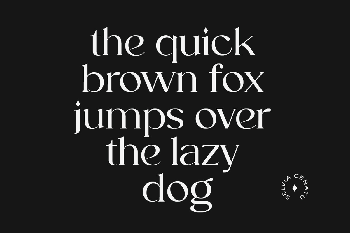 Selvia Genatu Fonts