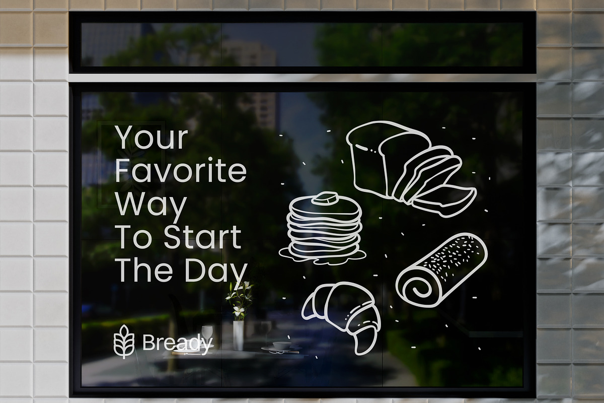 Window Glass Logo Mockup, an Advertising Mockup by SLAB! Design