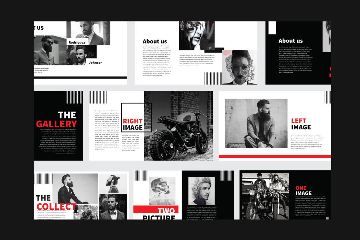 Black Modern Layout Powerpoint, a Presentation Template by Dirtytemp Studio
