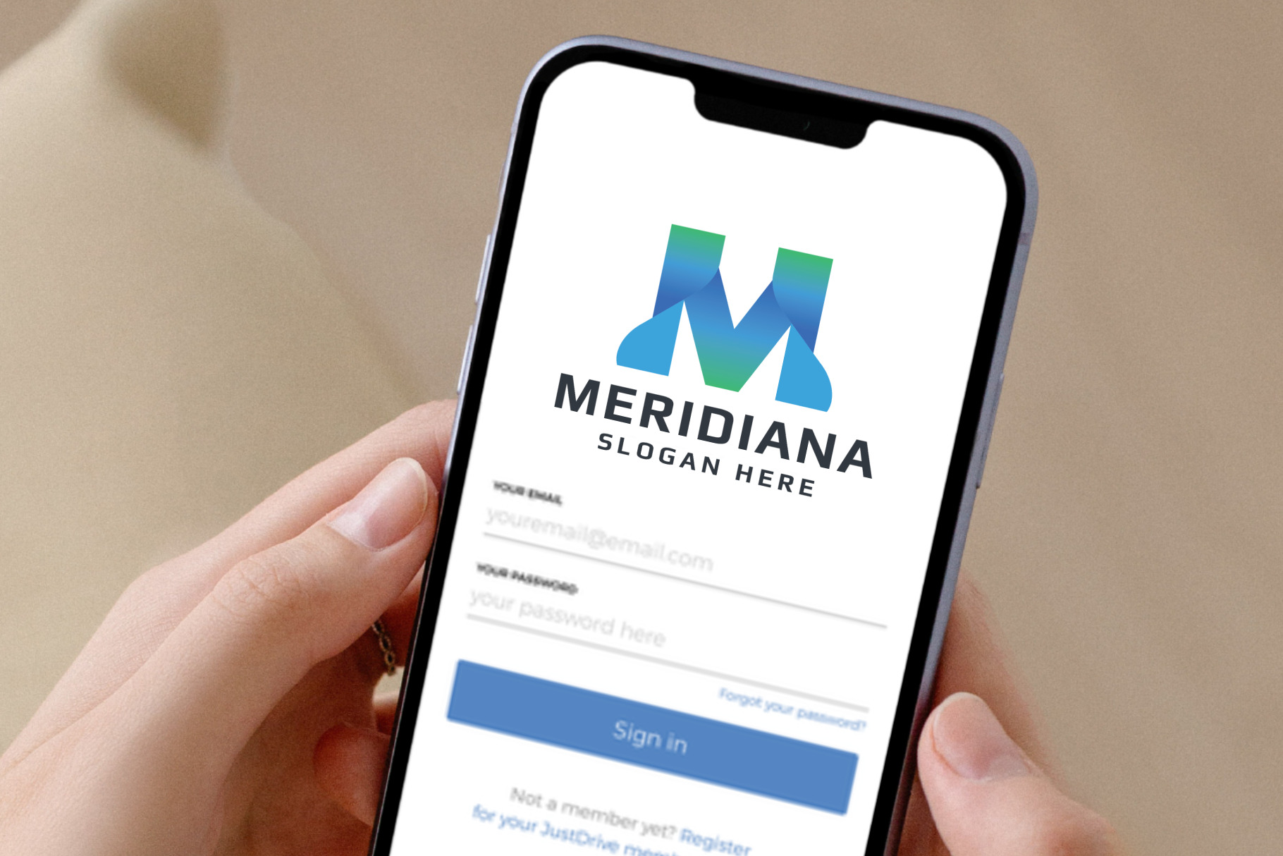 Meridiana Letter M Logo, a Branding & Logo Template by Design_Planet