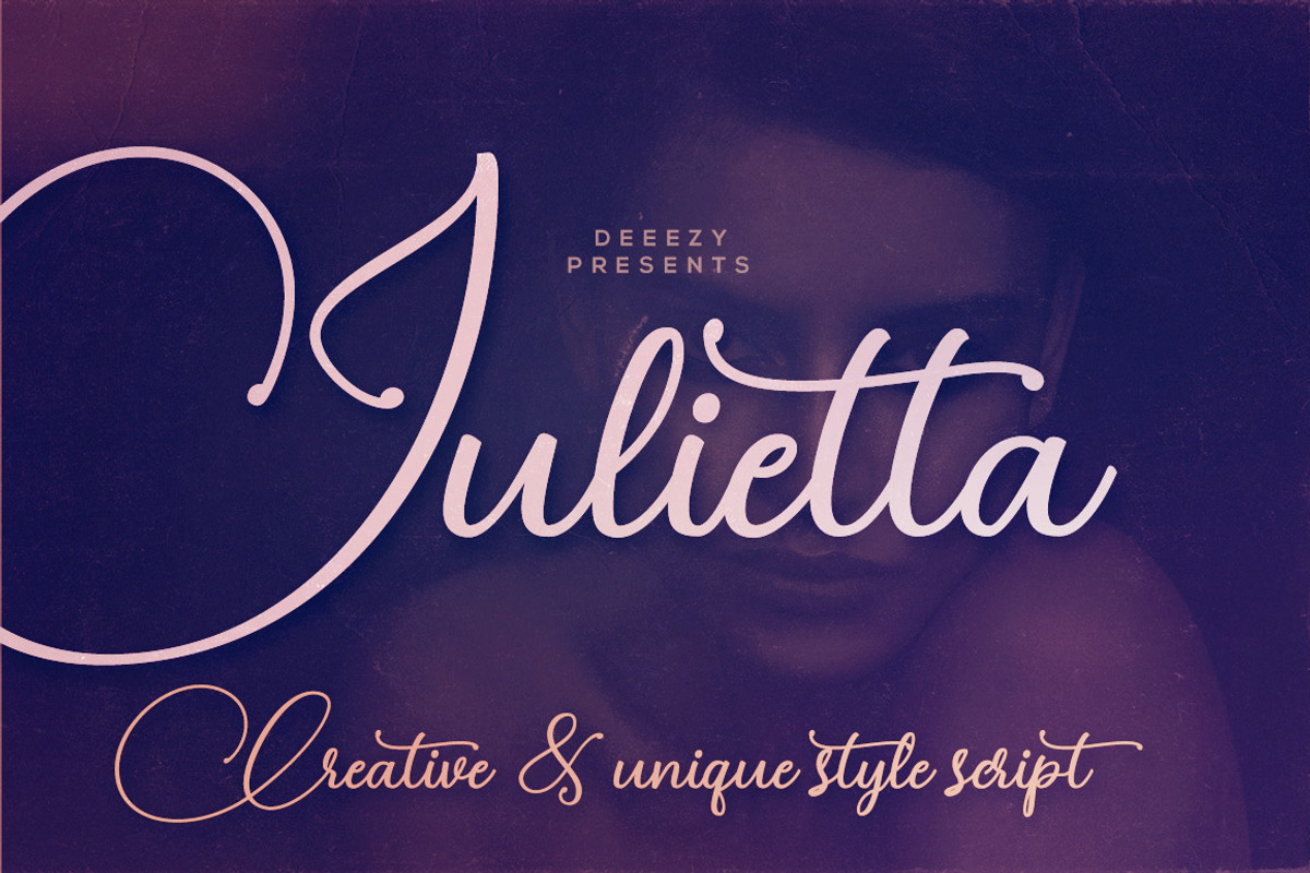 Julietta Script Font, a Script Font by Deeezy