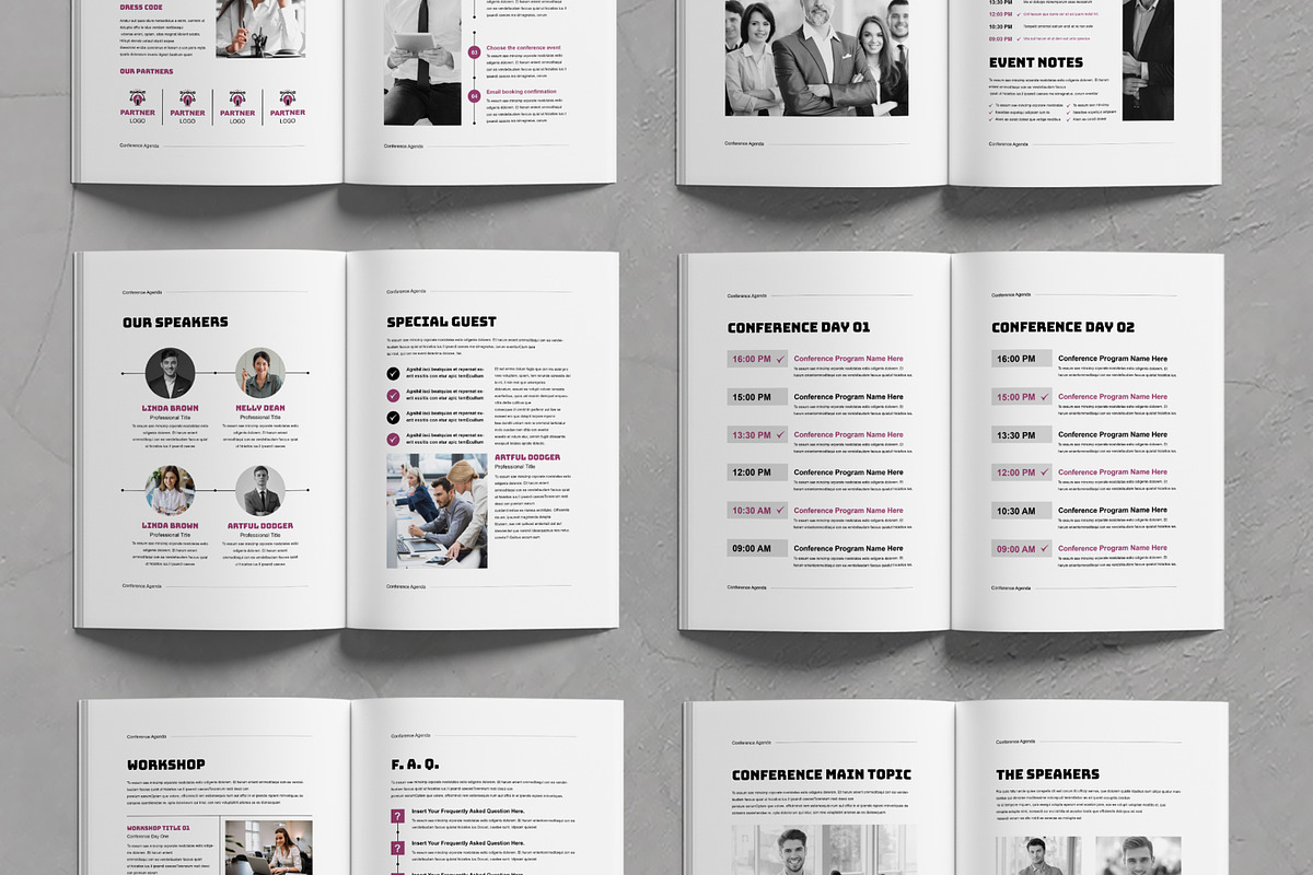 Conference Agenda Design Template