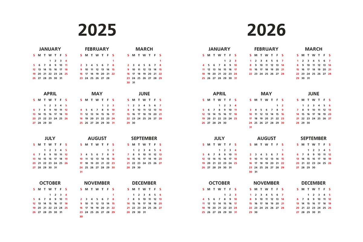 Calendar 2021, 2022 and 2028, an Icon by Volyk