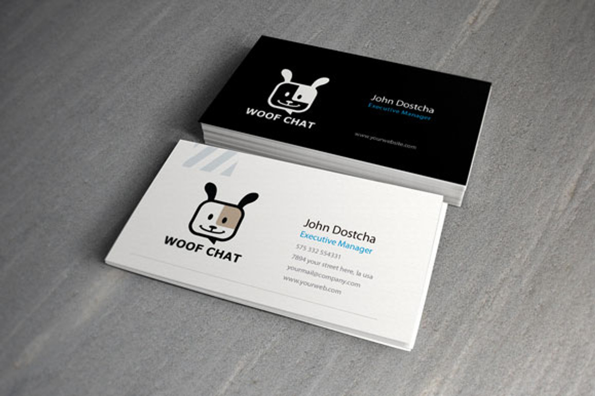 Woof Chat Logo Template, a Branding & Logo Template by Heavtryq Design