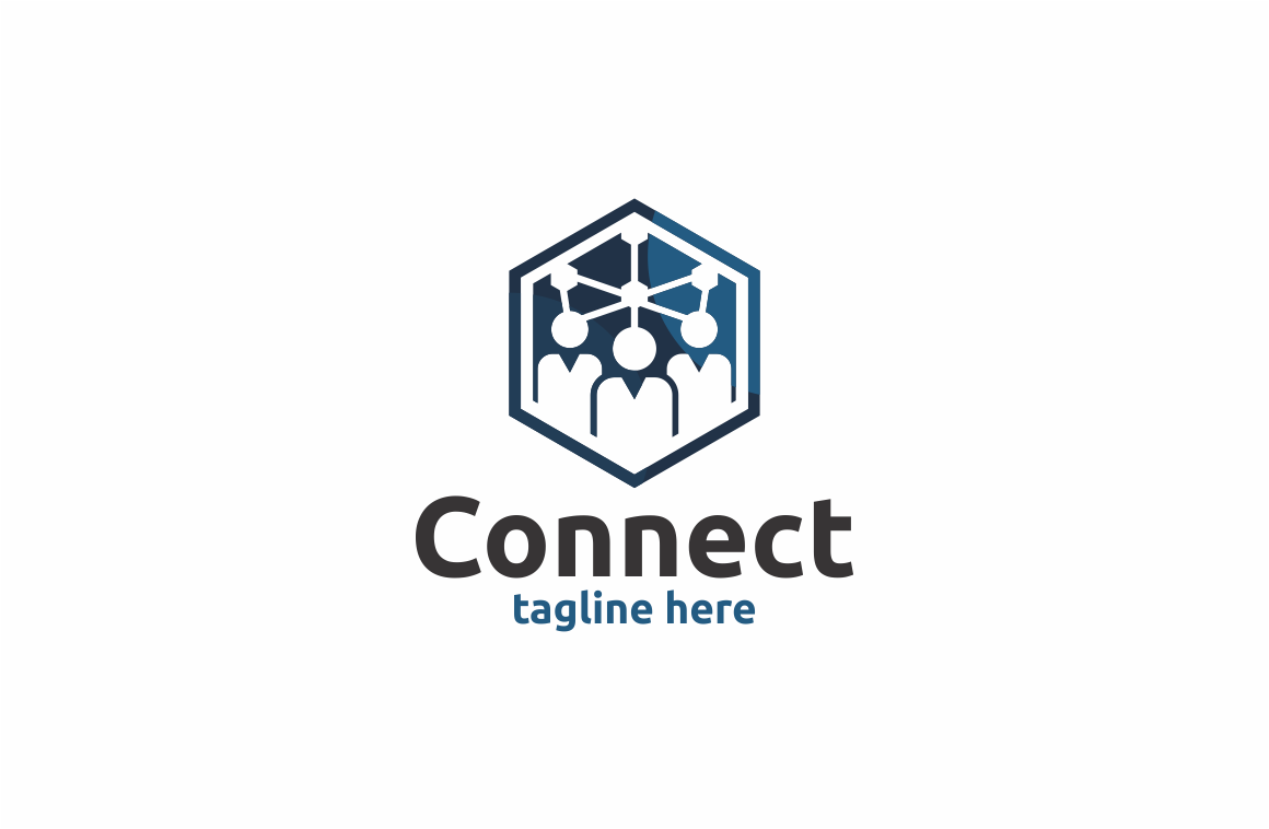 Connect People Logo, a Branding & Logo Template by Metrolinevision